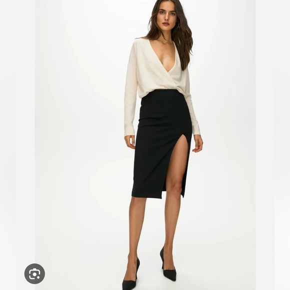 Babaton | Skirts | Aritzia Babaton Pencil Skirt W High Slit Size 2 | Poshmark